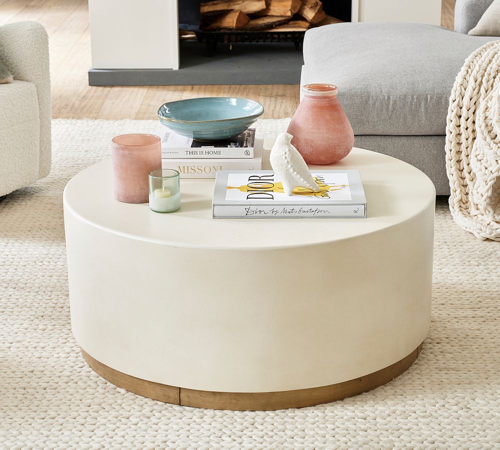 Bellair Round Coffee Table | Pottery Barn