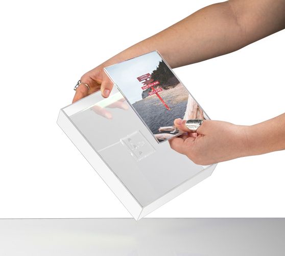 Acrylic Floating Frame with Frosted Sides | Pottery Barn