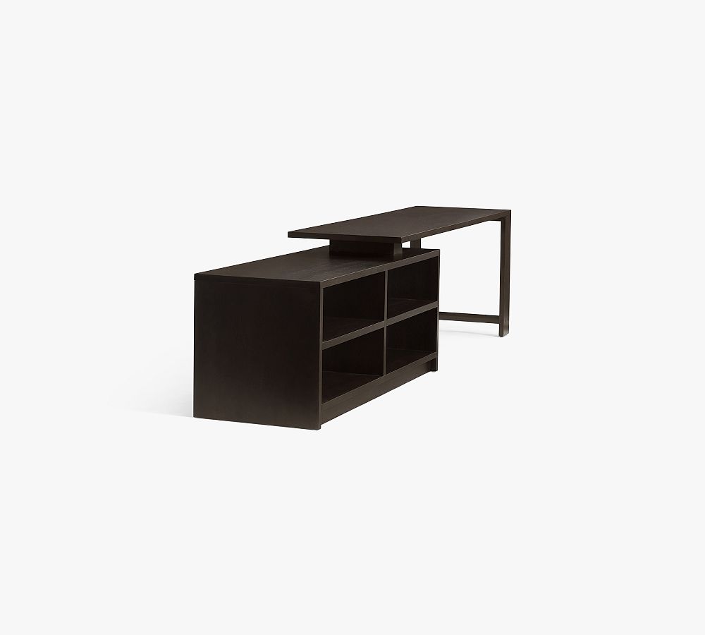 Pacific L-Shape Rotating Desk | Pottery Barn