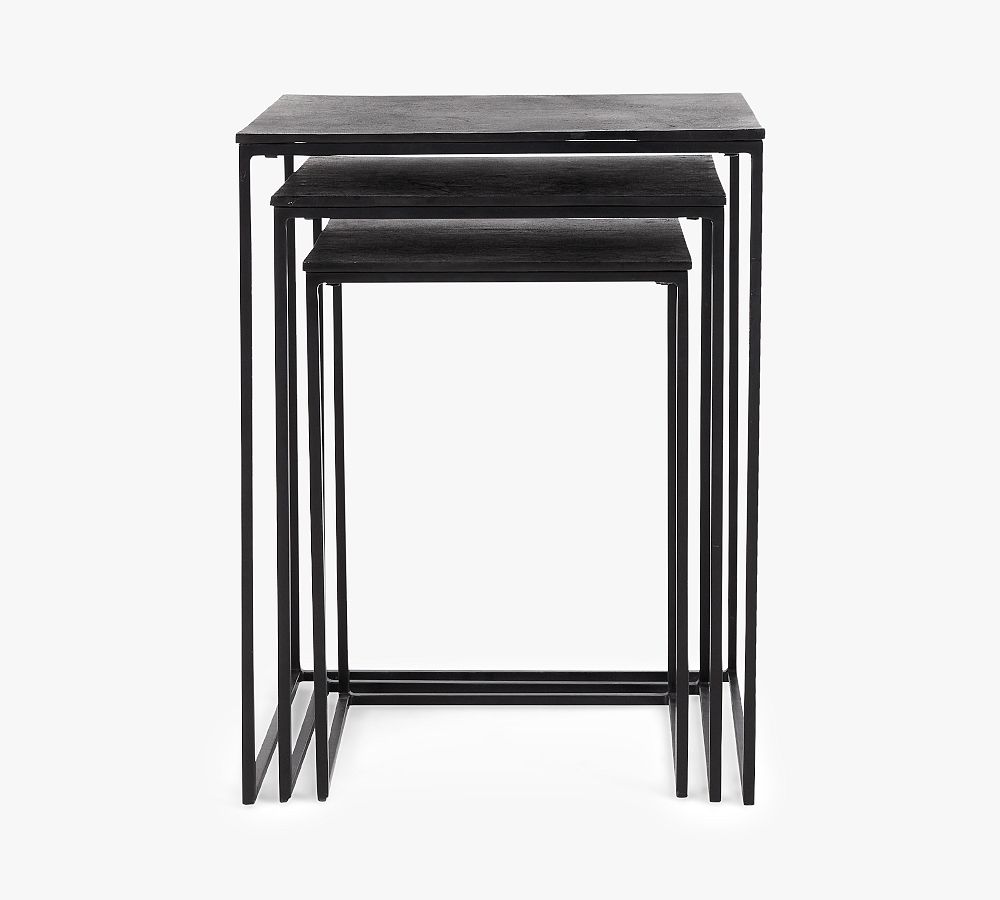 Pepper Metal Square Nesting Tables | Pottery Barn