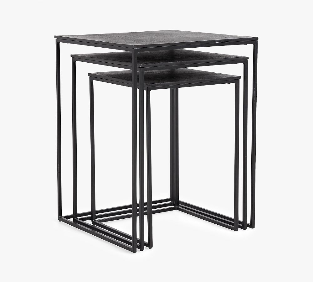Pepper Metal Square Nesting Tables | Pottery Barn