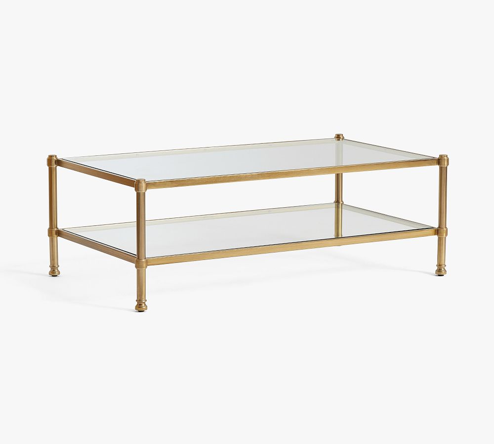 Everson Rectangular Glass Coffee Table | Pottery Barn