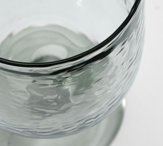 Hammered Handcrafted Glass Goblets | Pottery Barn