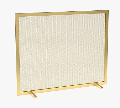 Urban Fireplace Single Panel Screen | Pottery Barn