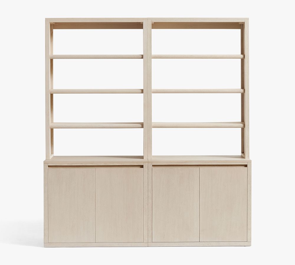 Cayman 72’’ Shelf with Cabinet | Pottery Barn