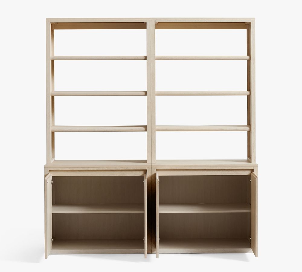 Cayman 72’’ Shelf with Cabinet | Pottery Barn