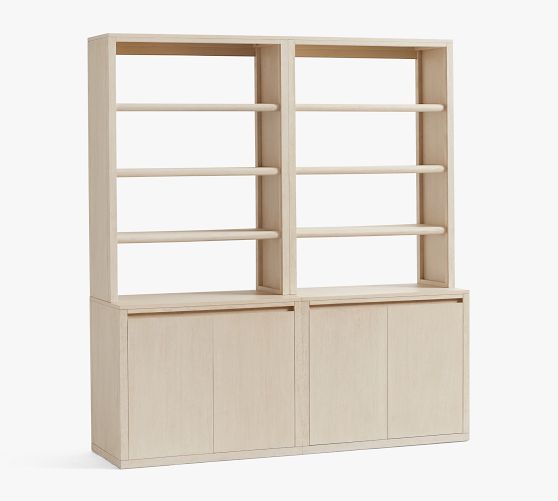 Cayman 72’’ Shelf with Cabinet | Pottery Barn