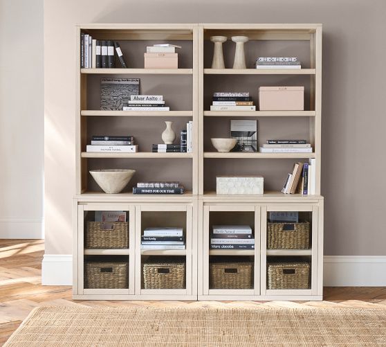 Cayman 72’’ Shelf with Cabinet | Pottery Barn