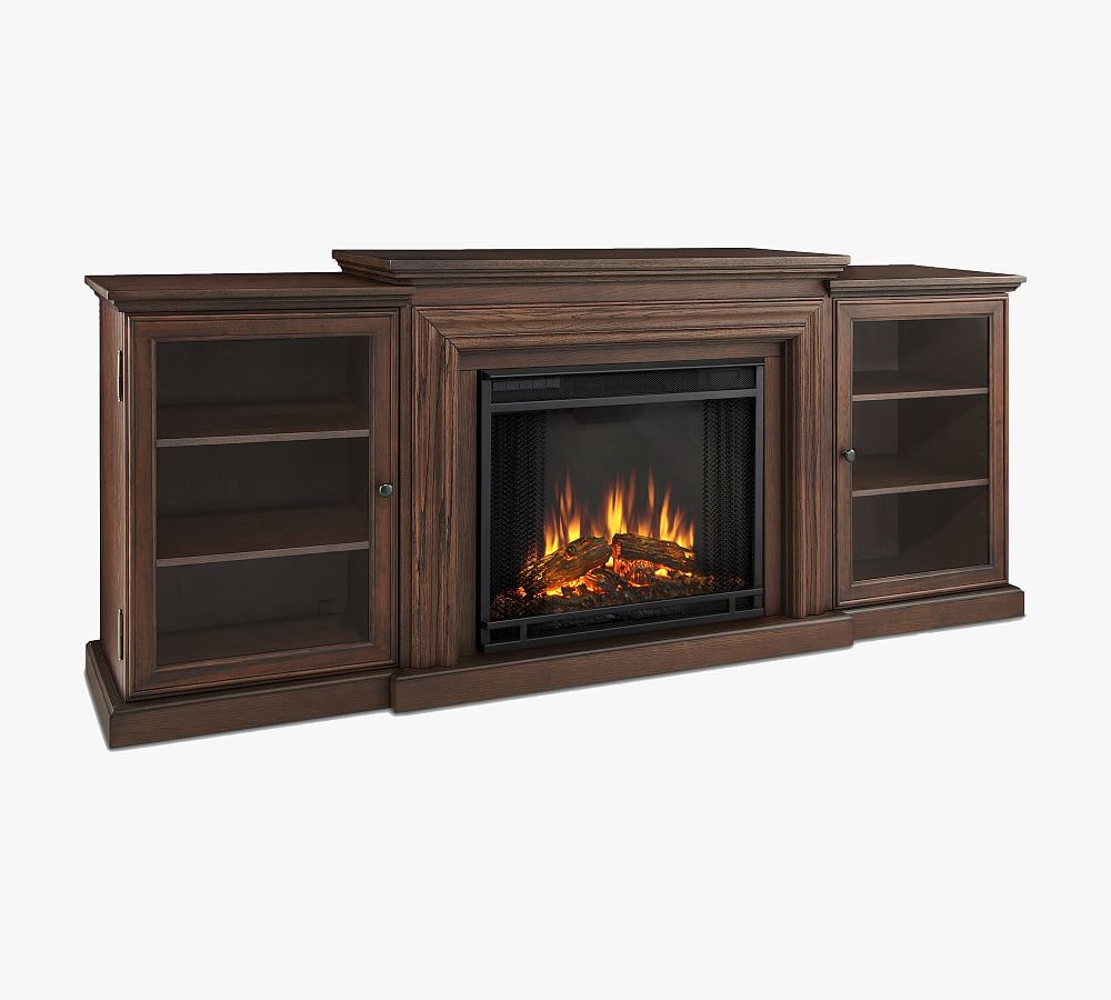 Real Flame® Frederick Electric Fireplace Media Cabinet | Pottery Barn