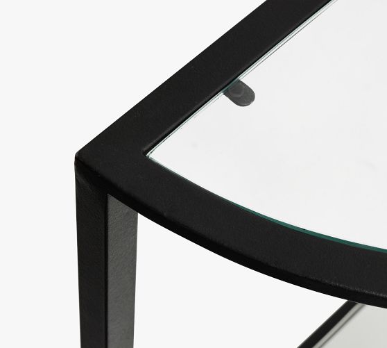 Tanner Demilune Glass Grand Console Table | Pottery Barn