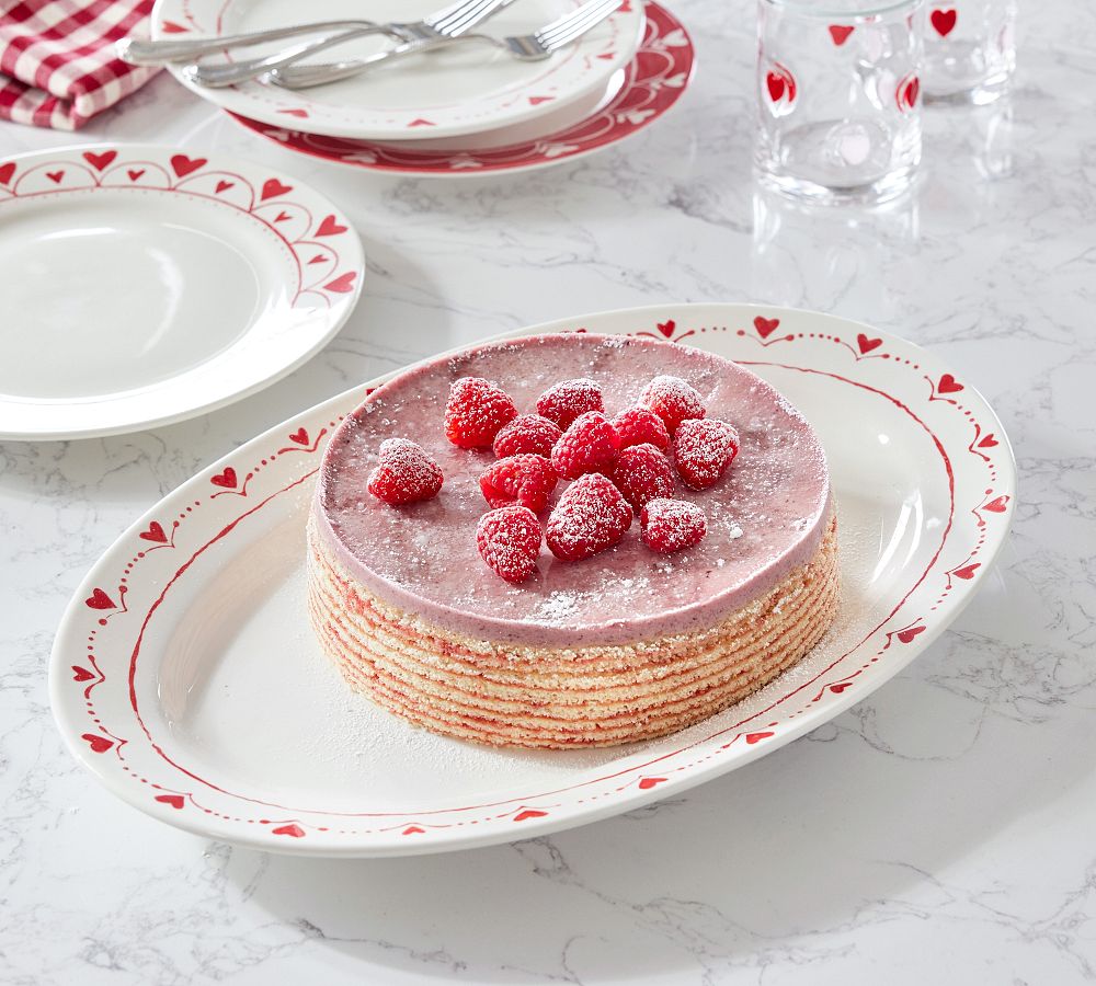 Painted Hearts Serving Platter | Pottery Barn
