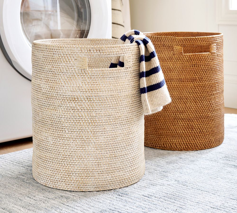 Tava Handwoven Tote Basket | Pottery Barn