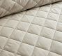 3 Piece Cotton Diamond Quilt & Sham Set | Pottery Barn