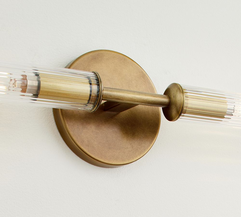 Cooper Double Tube Sconce | Pottery Barn