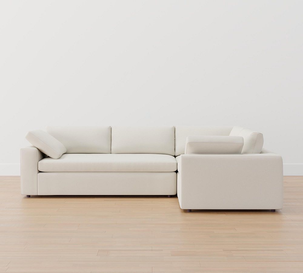 Dream Wide Arm 3-Piece Sectional | Pottery Barn