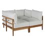Oxeia Teak Outdoor Loveseat | Pottery Barn