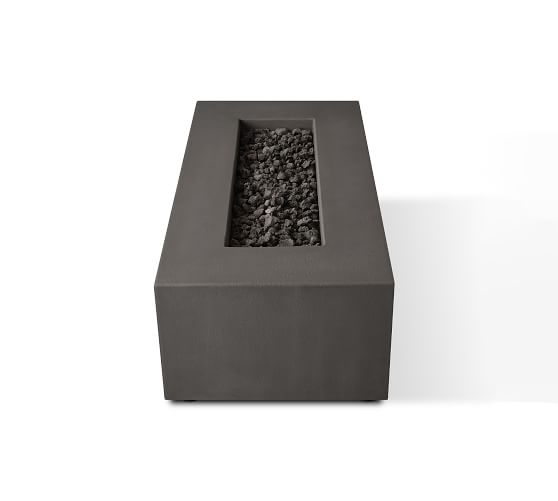 Arbor Concrete Rectangular Fire Pit Table | Pottery Barn