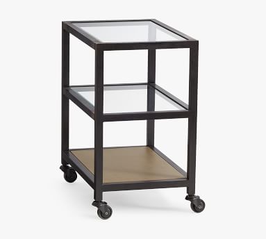 Flynn Metal Rolling Storage Cart | Pottery Barn