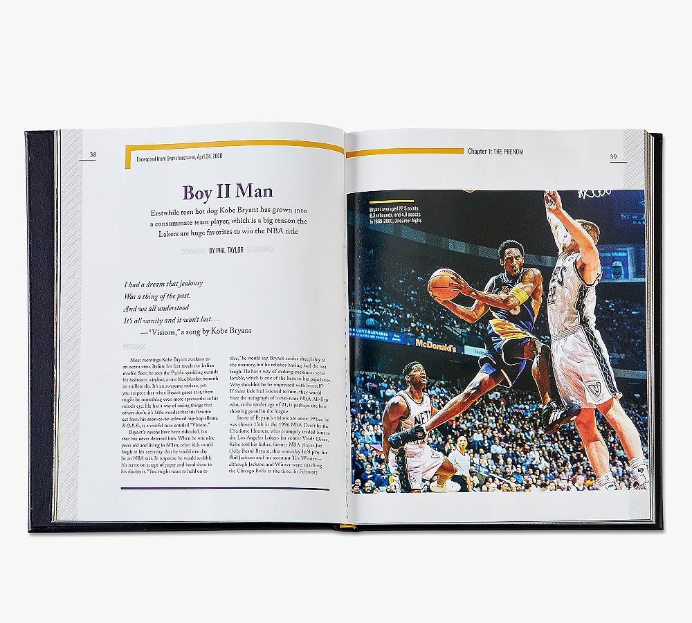 Kobe Bryant By Sports Illustrated Leather-Bound Book | Pottery Barn