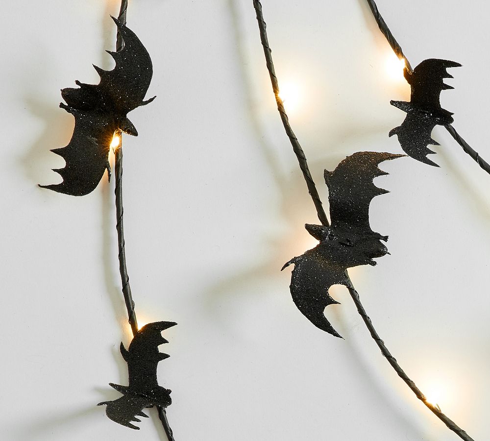 Lit Hanging Bat Flock | Pottery Barn