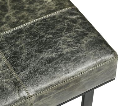 Rocket Leather Bench | Pottery Barn