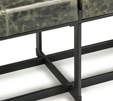 Rocket Leather Bench | Pottery Barn