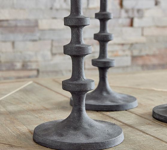 Fia Metal Candlesticks - Set of 3 | Pottery Barn