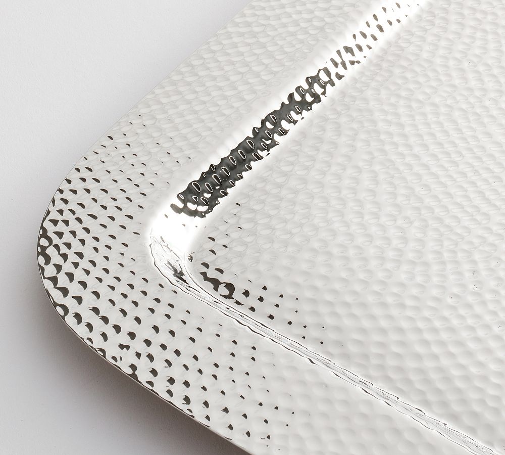 Hammered Nickel Tray | Pottery Barn