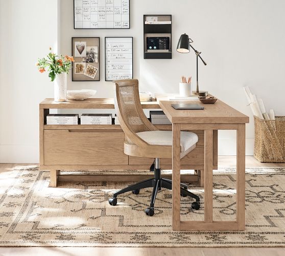 Portola L-Shape Rotating Desk (70") | Pottery Barn