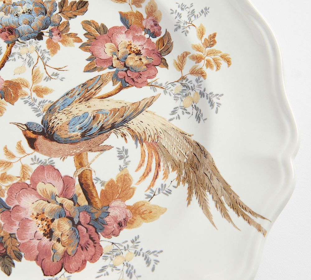 Piper Floral Bird Salad Plates - Set of 4 | Pottery Barn