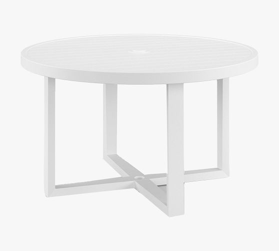 Jagger Round Metal Outdoor Dining Table | Pottery Barn