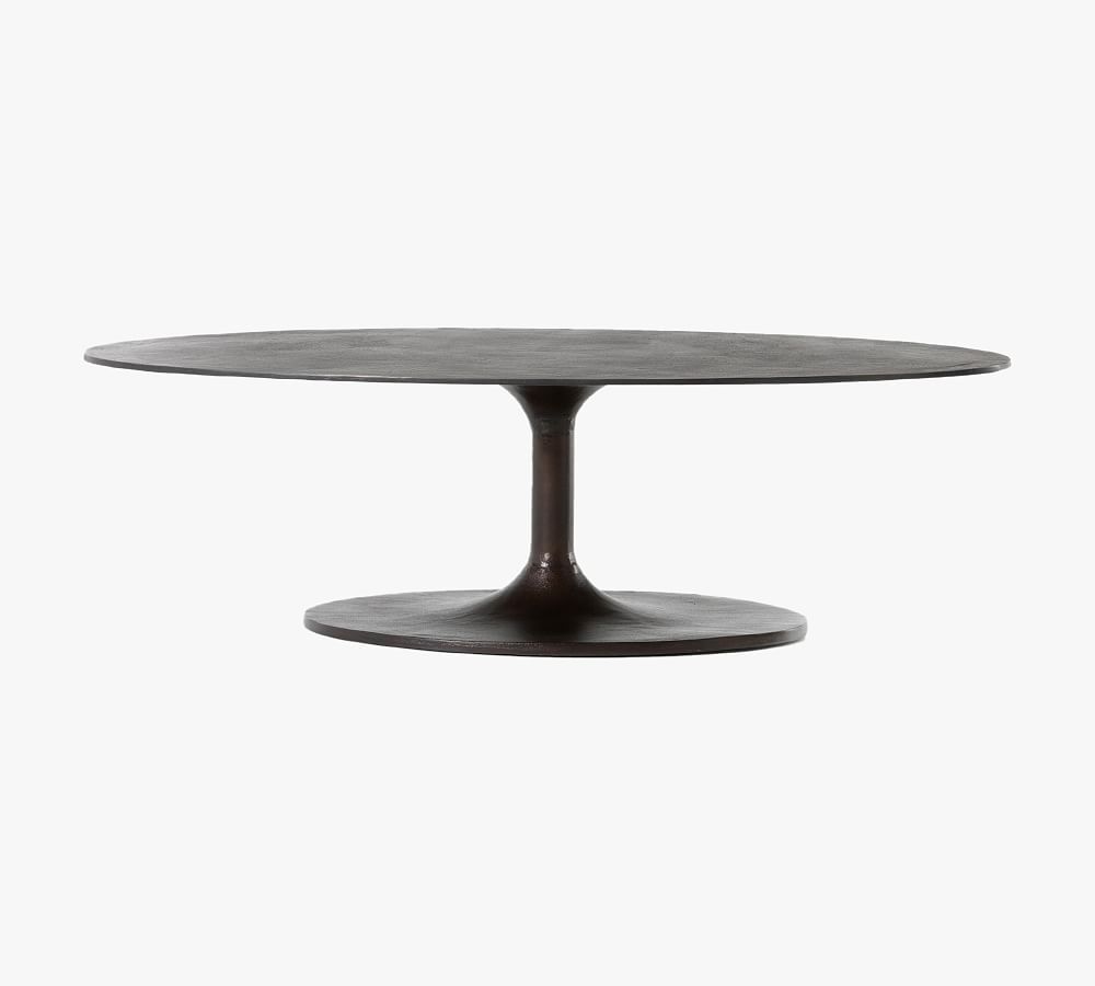 Collier Metal Oval Coffee Table | Pottery Barn