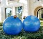 Frosty White, Blue, & Silver Decorative Holiballs | Pottery Barn