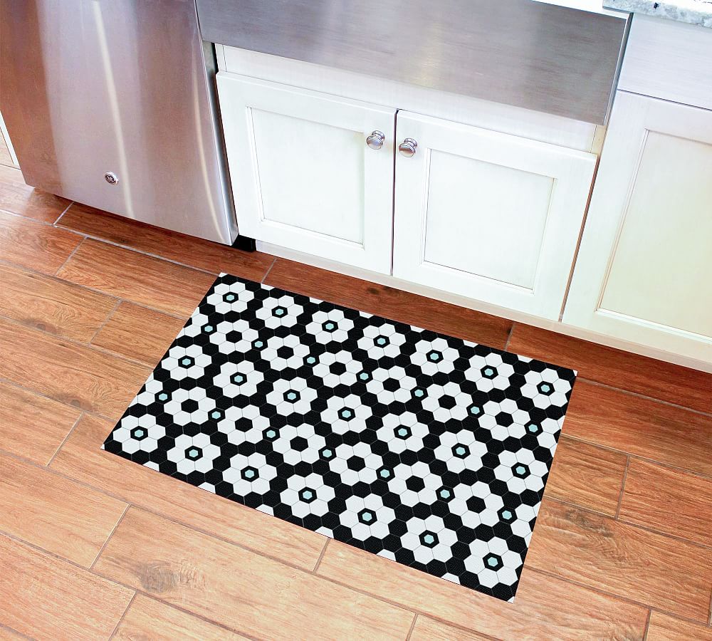 Florart Chicago Washable Tile Kitchen Mat | Pottery Barn