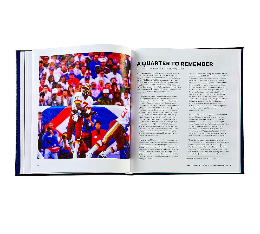 Sports Illustrated The Story Of Football Leather Bound-Book | Pottery Barn