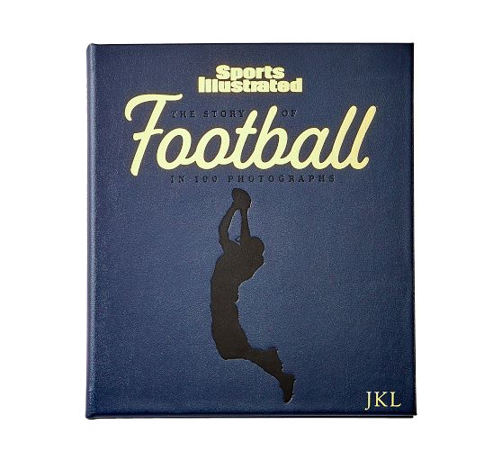 Sports Illustrated The Story Of Football Leather Bound-Book | Pottery Barn