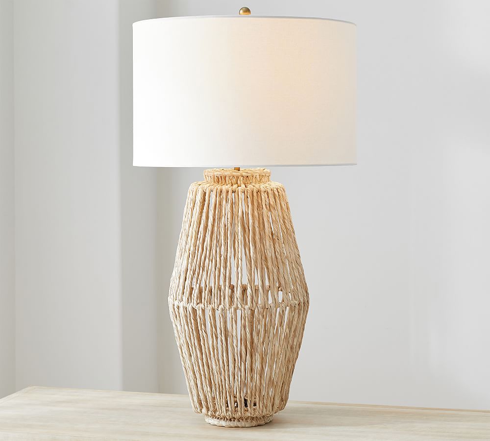 Abaca Woven Table Lamp | Pottery Barn