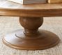 Heritage Farmhouse Reclaimed Wood Round Coffee Table | Pottery Barn