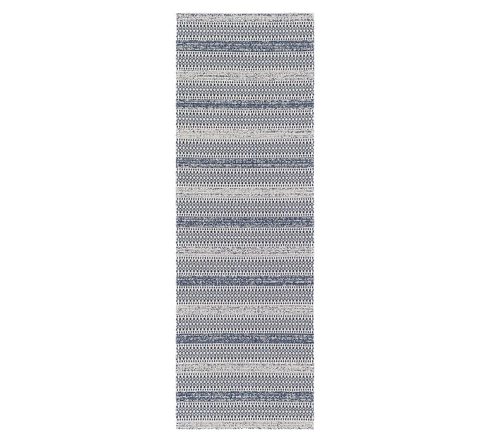 Loida Machine Washable Striped Cotton Rug | Pottery Barn