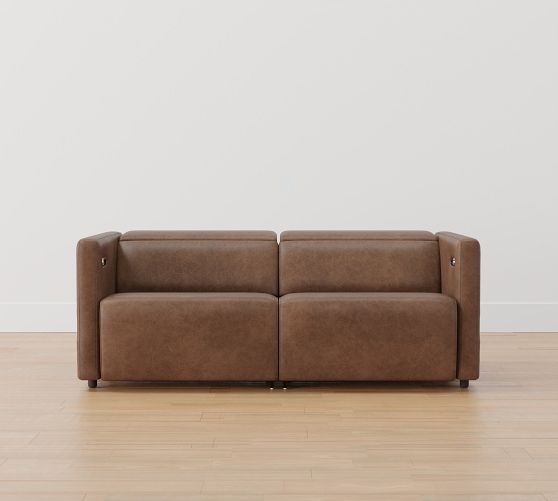 Tucker Leather Power Reclining Sofa | Pottery Barn