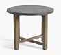 Abbott Indoor/Outdoor XL Concrete & Acacia Side Table (26") | Pottery Barn