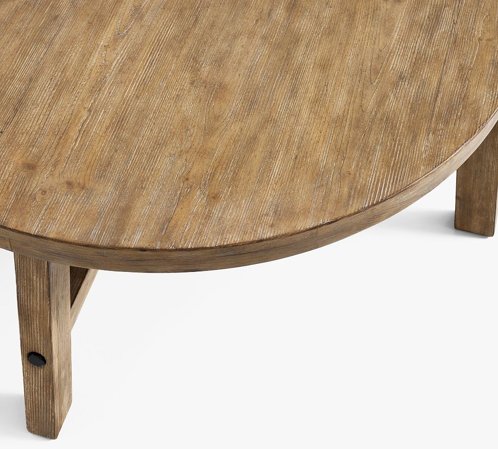 Rustic Farmhouse Round Grand Coffee Table | Pottery Barn