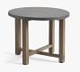 Abbott Indoor/Outdoor XL Concrete & Acacia Side Table (26") | Pottery Barn