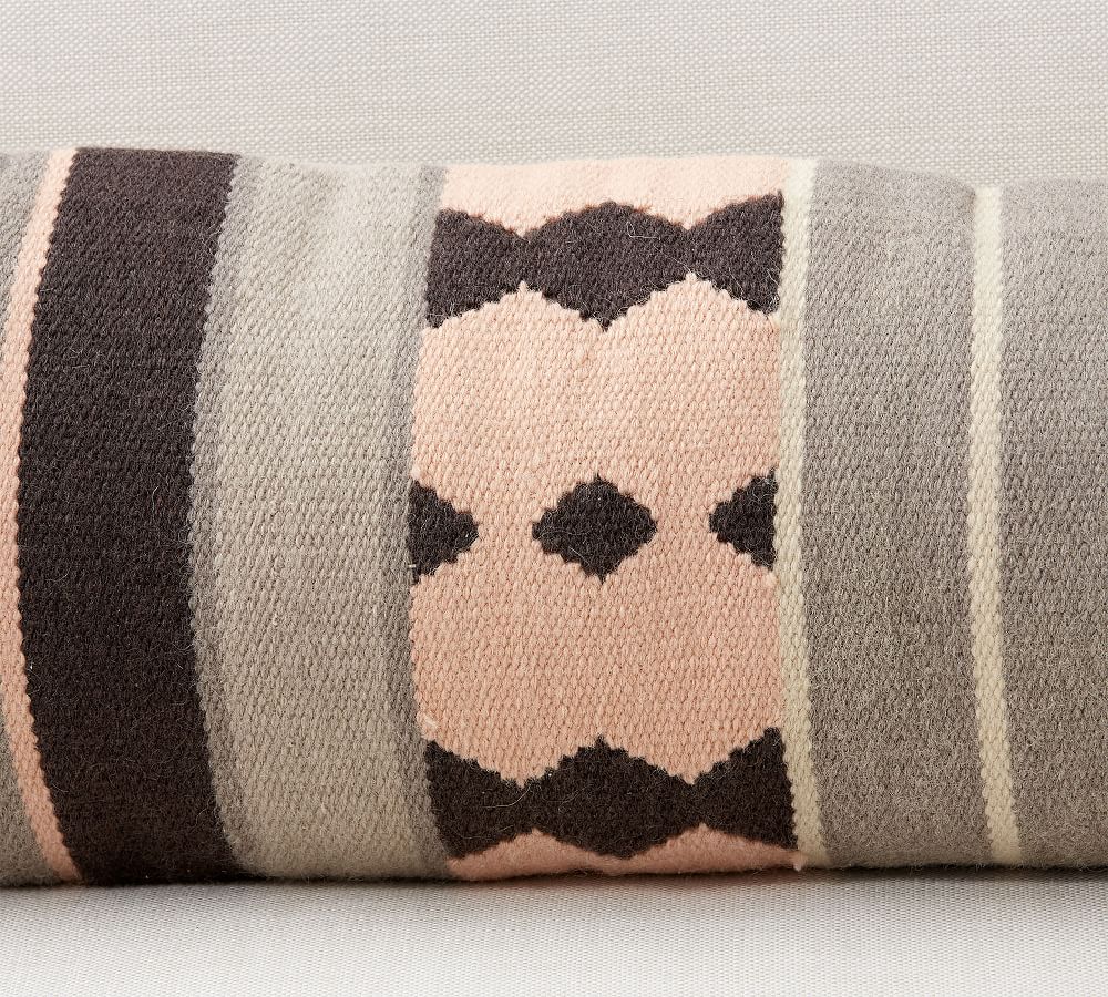 Nevis Kilim Wool Lumbar Pillow | Pottery Barn
