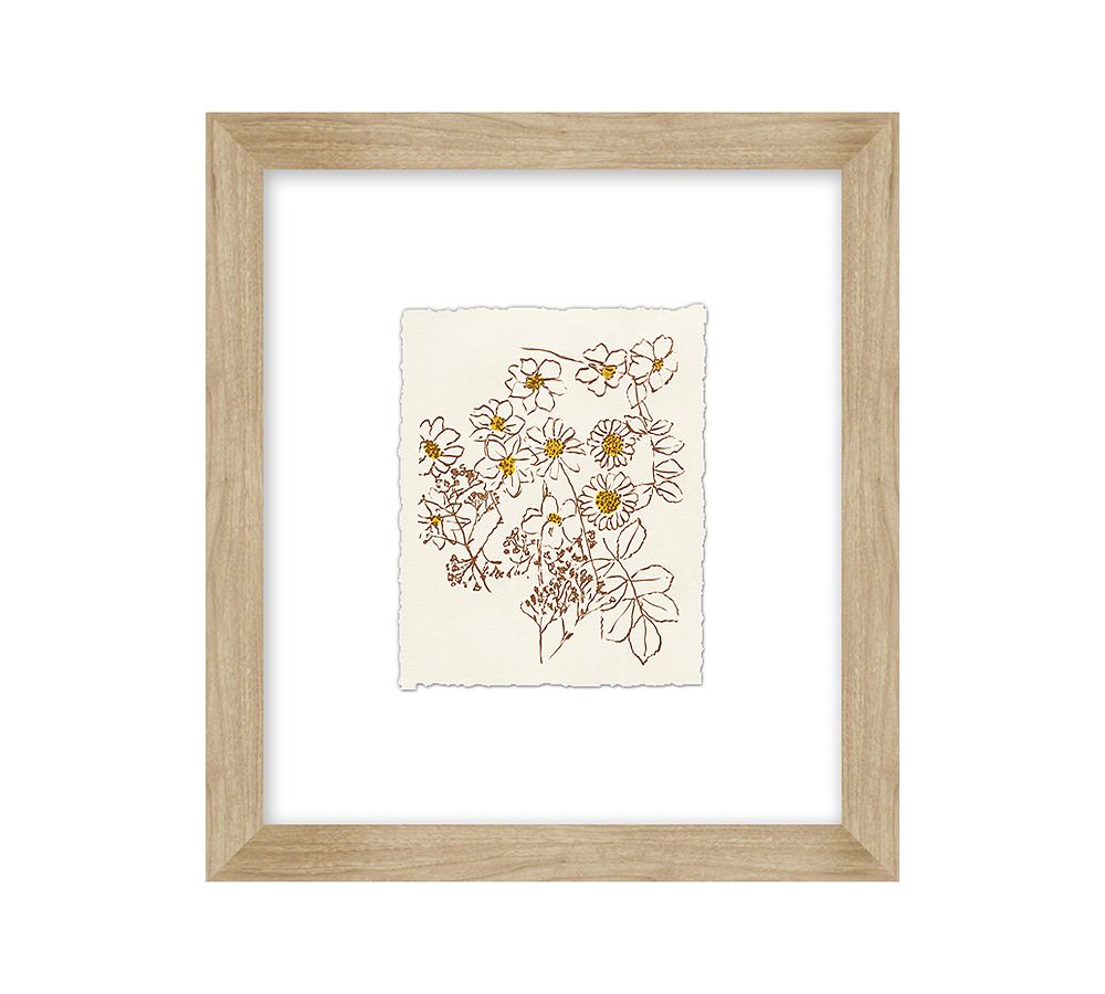 Wildflowers in Rouge Print Wall Art | Pottery Barn