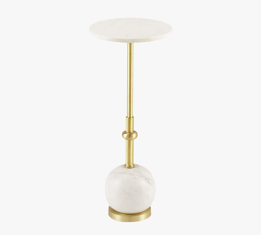 Alvin Round Marble Cocktail Table | Pottery Barn
