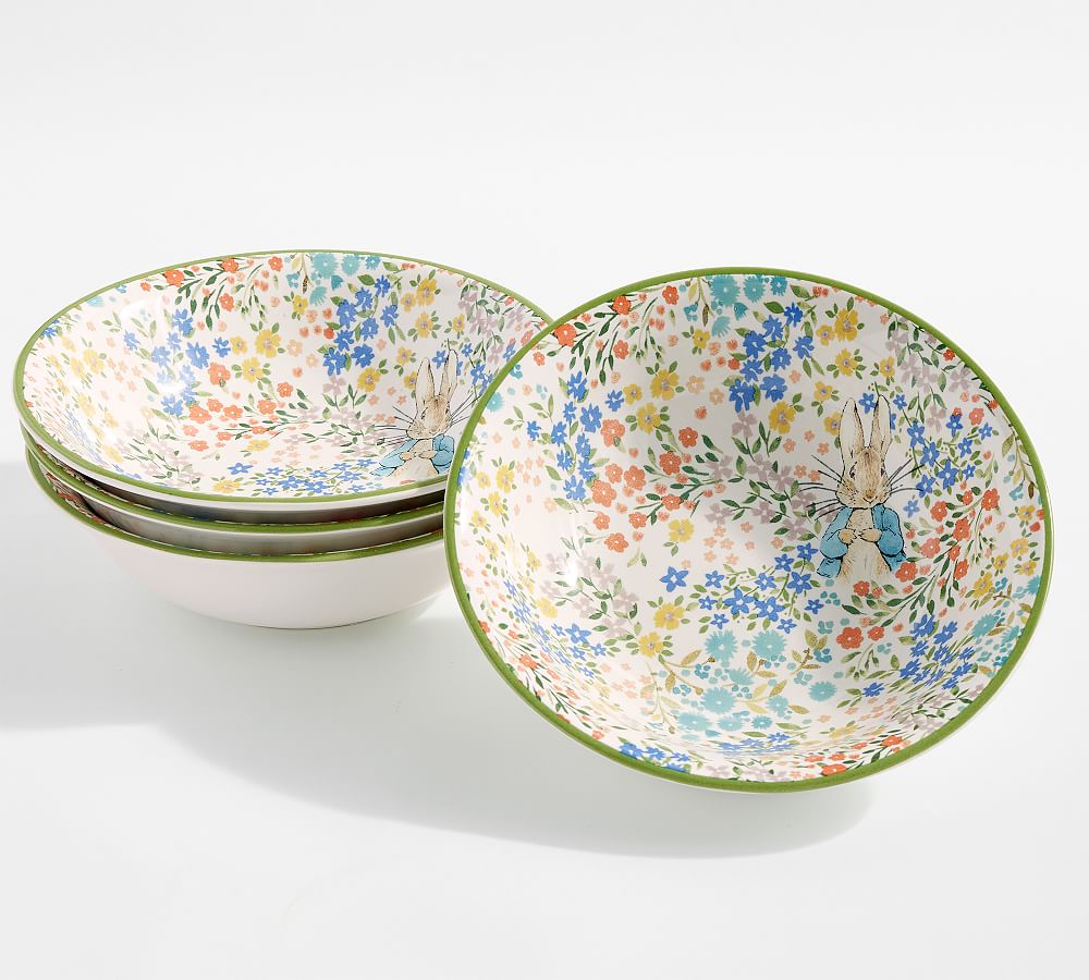 Peter Rabbit™ Stoneware 16-Piece Dinnerware Set | Pottery Barn