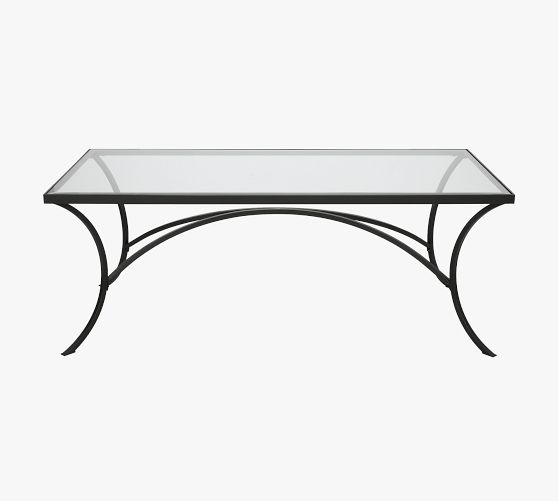 Jax Rectangular Glass Coffee Table | Pottery Barn