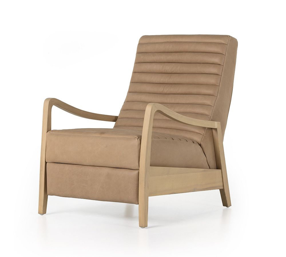 Daphne Leather Recliner | Pottery Barn