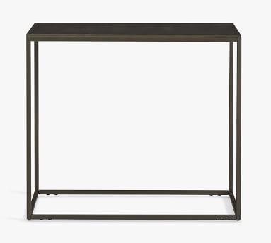 Duke Rectangular Metal Side Table | Pottery Barn